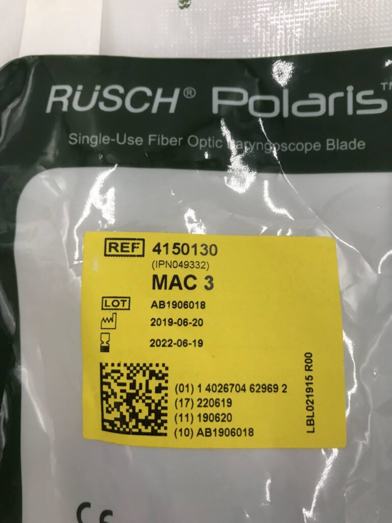 Teleflex 4150130 Rush Polaris Single-Use Fiber Optic Laryngoscope Blade ...