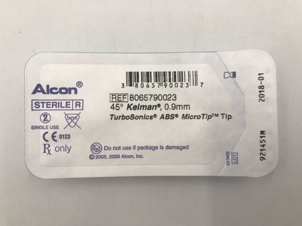 Alcon 8065790023 45° Kelman 0.9mm TurboSonics ABS MicroTip Tip (X) - GB ...