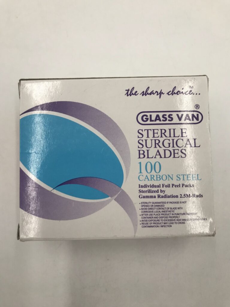 Niraj Industries 2001T-20 Myco Glass Van Sterile Surgical Blades #20 ...