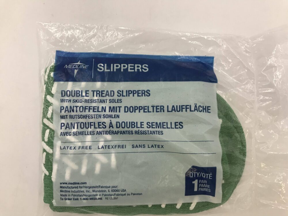 Medline RE12LBM Green Double Tread Slippers Latex Free – GB TECH USA