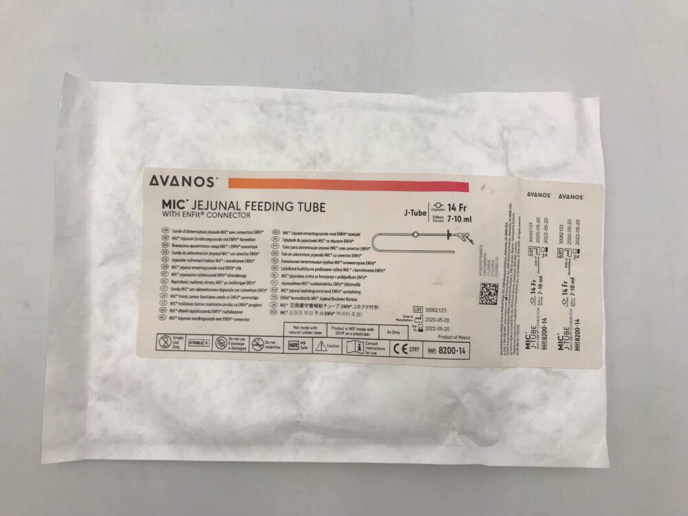 AVANOS 8200-14 Mic Jejunal Feeding Tube with ENFit Connector J-Tube ...