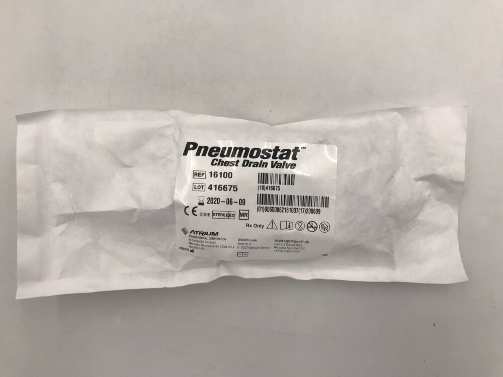 Atrium 16100 Pneumostat Chest Drain Valve (X) - GB TECH USA