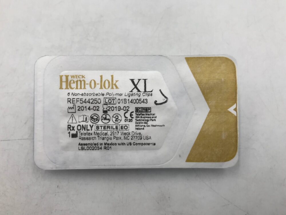 TELEFLEX 544250 Weck Hem-O-Lok XL 6 Non-Absorbable Polymer Ligating ...