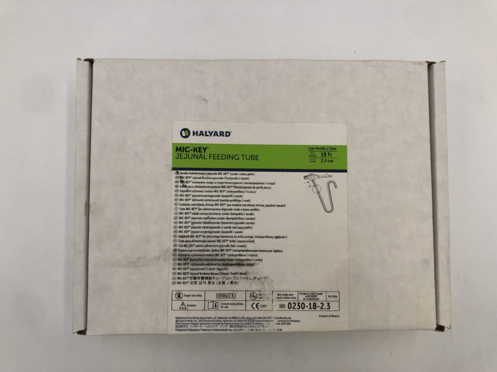 Halyard 0230-18-2.3 Mic-Key* Jejunal Feeding Tube Low-Profile J-Tube ...