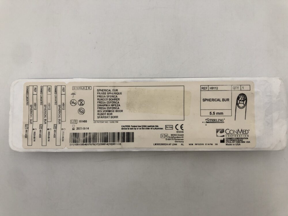 Conmed H9112 Spherical Bur 5.5mm – GB TECH USA