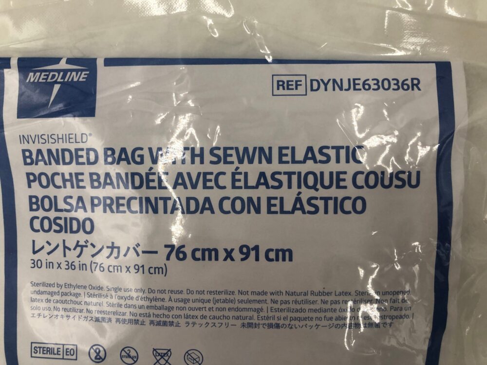 MEDLINE DYNJE63036R INVISISHIELD Banded Bag with Sewn Elastic 30″ x 36 ...
