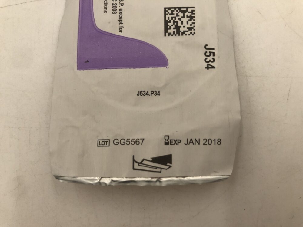 Ethicon J534 Vicryl Coated Suture Undyed Braided 0 27″ OS-6 36mm ...