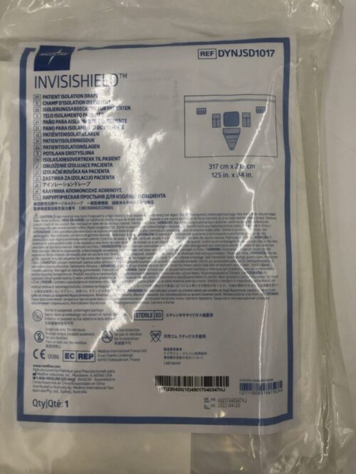 MEDLINE DYNJSD1017 INVISISHIELD Patient Isolation Drape 317cm x 213cm ...