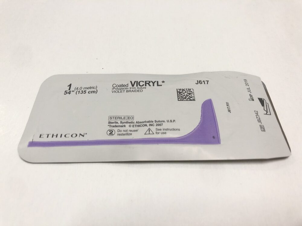 Ethicon J617 Vicryl Coated Suture Violet Braided 1 54″ (X) – GB TECH USA