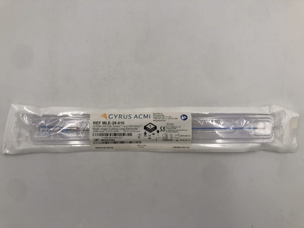 Gyrus MLE-28-010 Right Angle Cutting Loop Electrode 0.010 Wire 28Fr (X ...