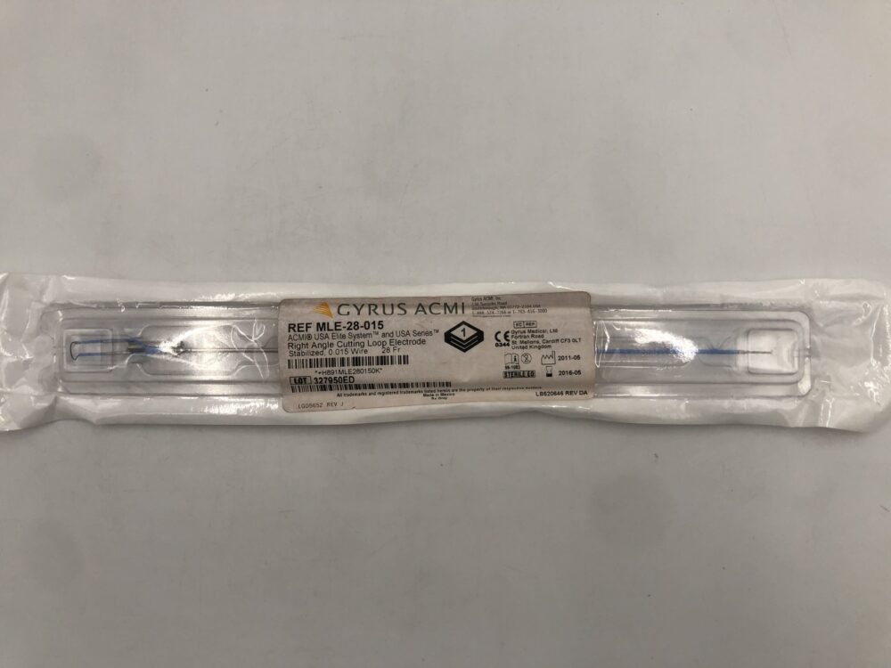 Gyrus MLE-28-015 Right Angle Cutting Loop Electrode 0.015 Wire 28Fr (X ...