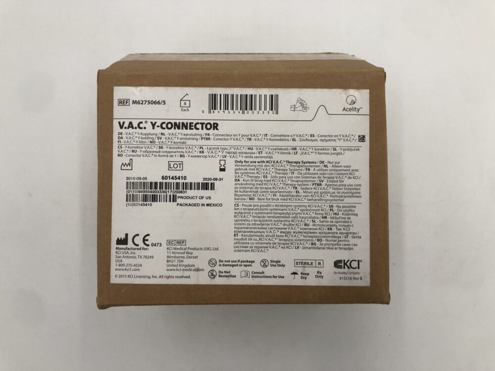 KCI M6275066/5 Acelity V.A.C. Y-Connector (5/Box) (X) - GB TECH USA