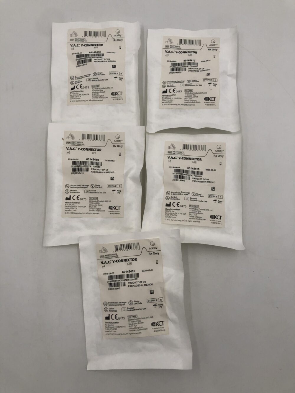 KCI M6275066/5 Acelity V.A.C. Y-Connector (5/Box) (X) – GB TECH USA