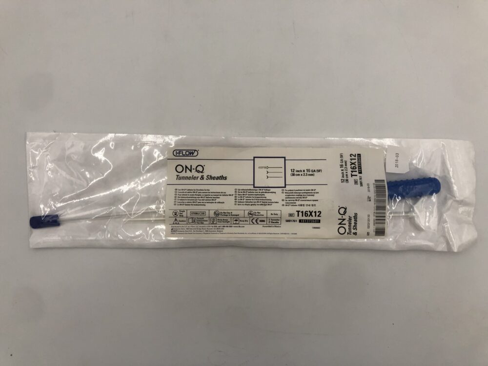 Kimberly-Clark T16X12 I-Flow ON-Q Tunneler & Sheaths 12in x 16GA (5F ...