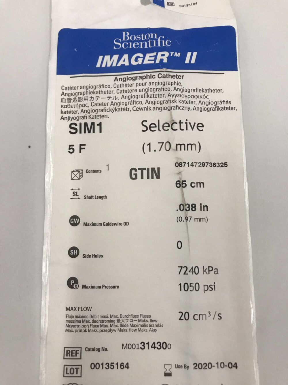 SIM1 Selective Angiographic Catheter – GB TECH USA