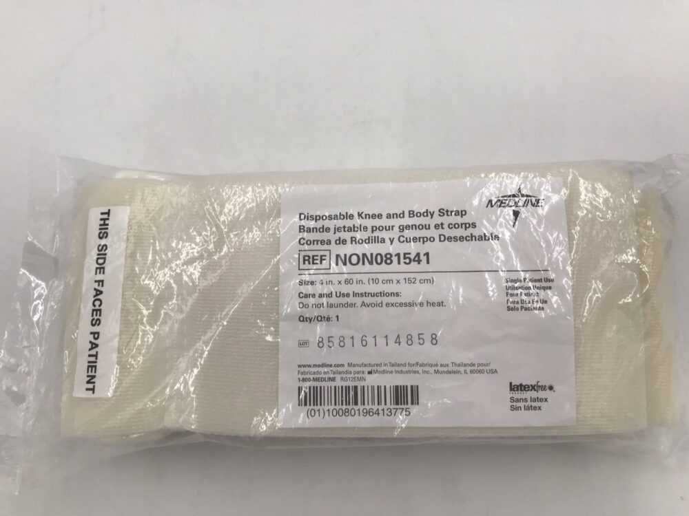 Medline NON081541 Disposable Knee and Body Strap 4″ x 6″ – GB TECH USA