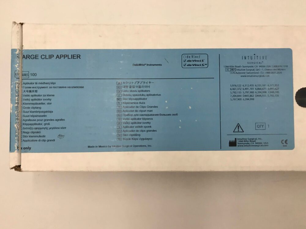 INTUITIVE SURGICAL 420230 Da Vinci Si Large Clip Applier (Broken Seal ...