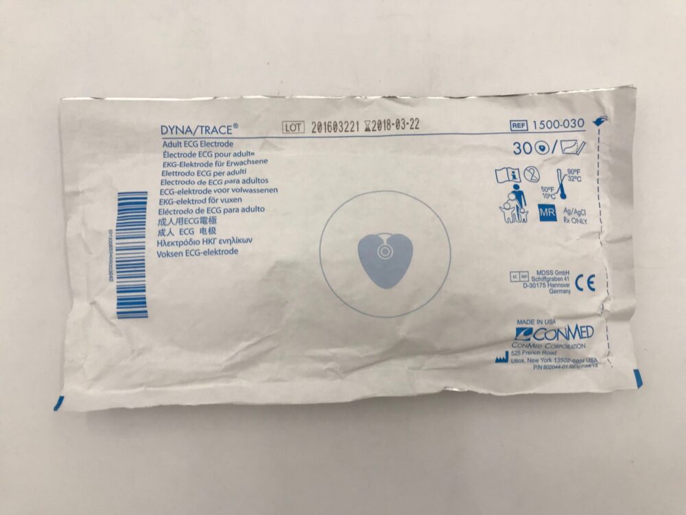 CONMED 1500-030 Dyna/Trace Adult ECG Electrode (30/Pkg)(X) – GB TECH USA