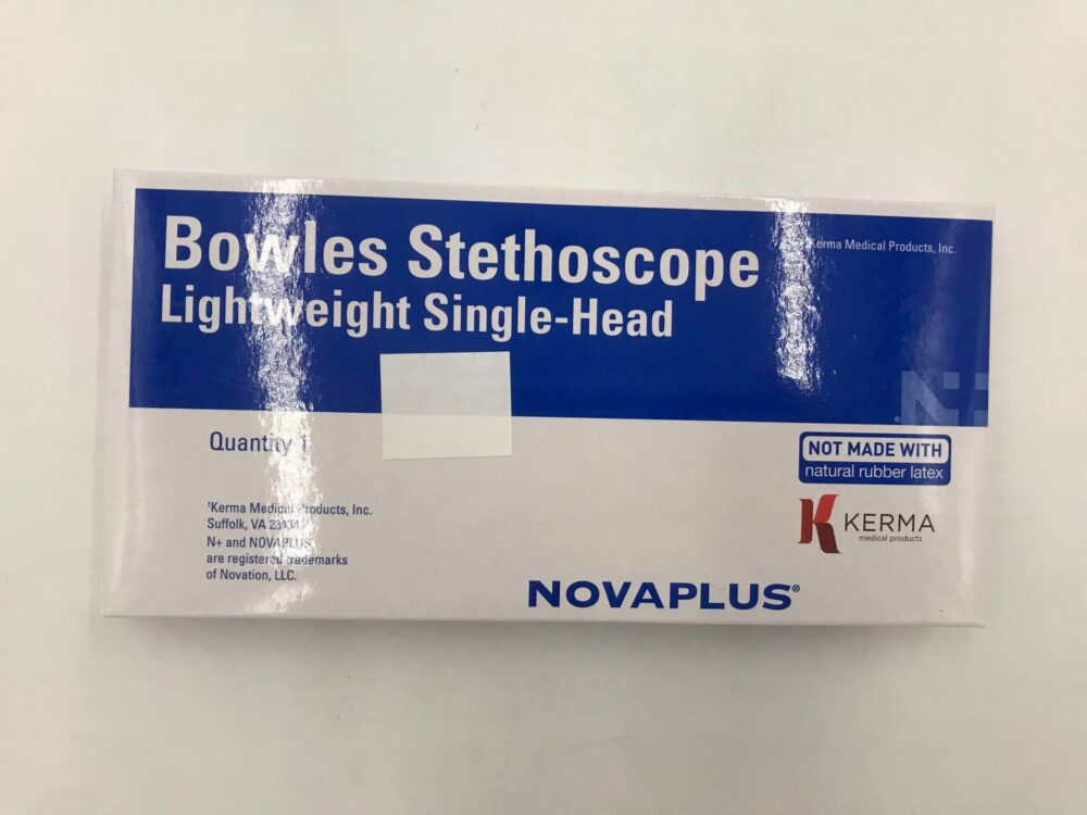 KERMA MEDICAL V4800A NovaPlus Bowles Stethoscope Light Weight Black ...