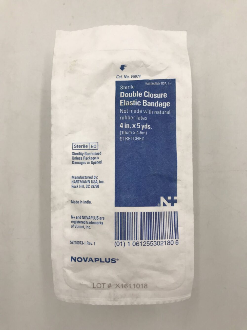 NOVAPLUS V5974 Double Closure Elastic Bandage 4in x 5yds – GB TECH USA
