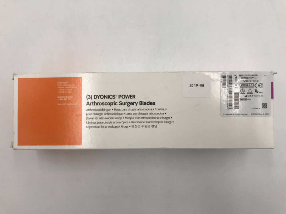 Smith & Nephew 72200080 Dyonics Power 4.0mm Abrader Burr 180mm Long Arthroscopic Surgery Blades ...