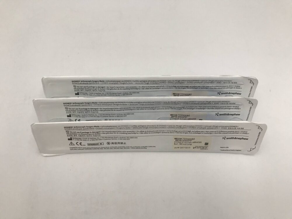 Smith & Nephew 72200080 Dyonics Power 4.0mm Abrader Burr 180mm Long ...