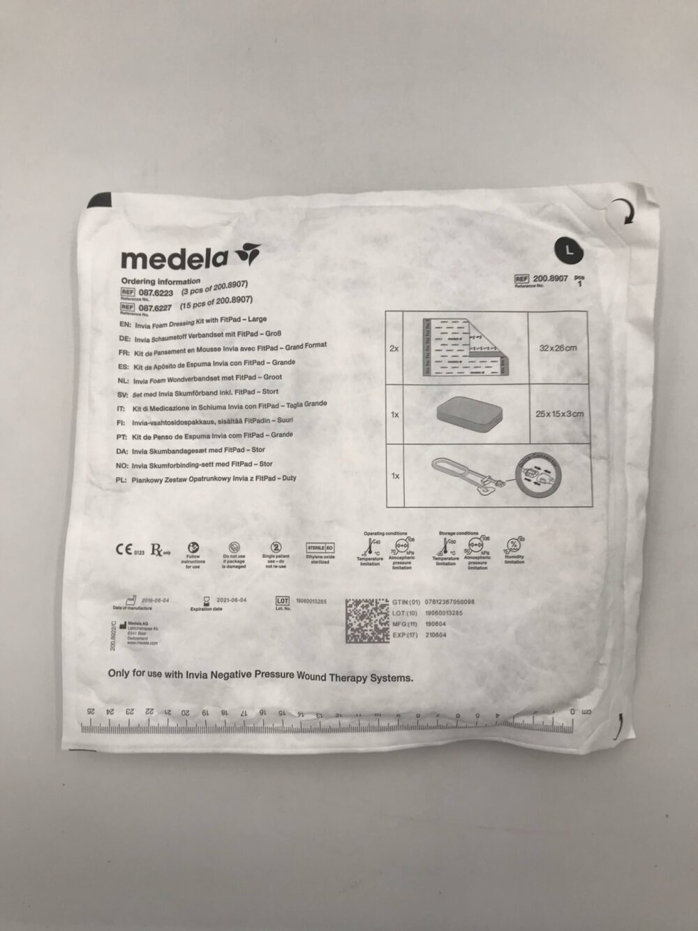 MEDELA 200.8907 Invia Foam Dressing Kit w/ FitPad Large (X) – GB TECH USA