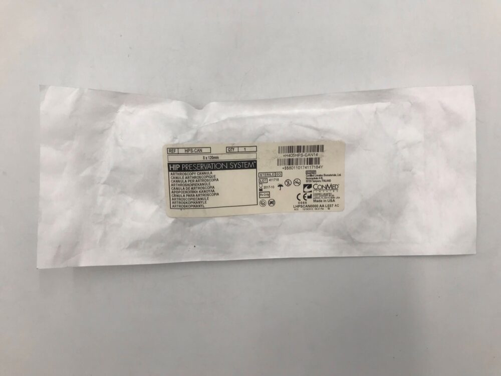 CONMED HPS-CAN Hip Preservation Arthroscopy Cannula 8x120mm (X) – GB ...