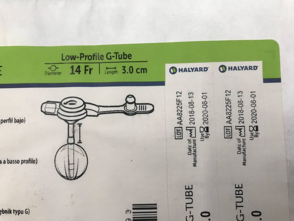 Halyard 0120-14-3.0 Mic-Key* Gastrostomy Feeding Tube Low-Profile G ...
