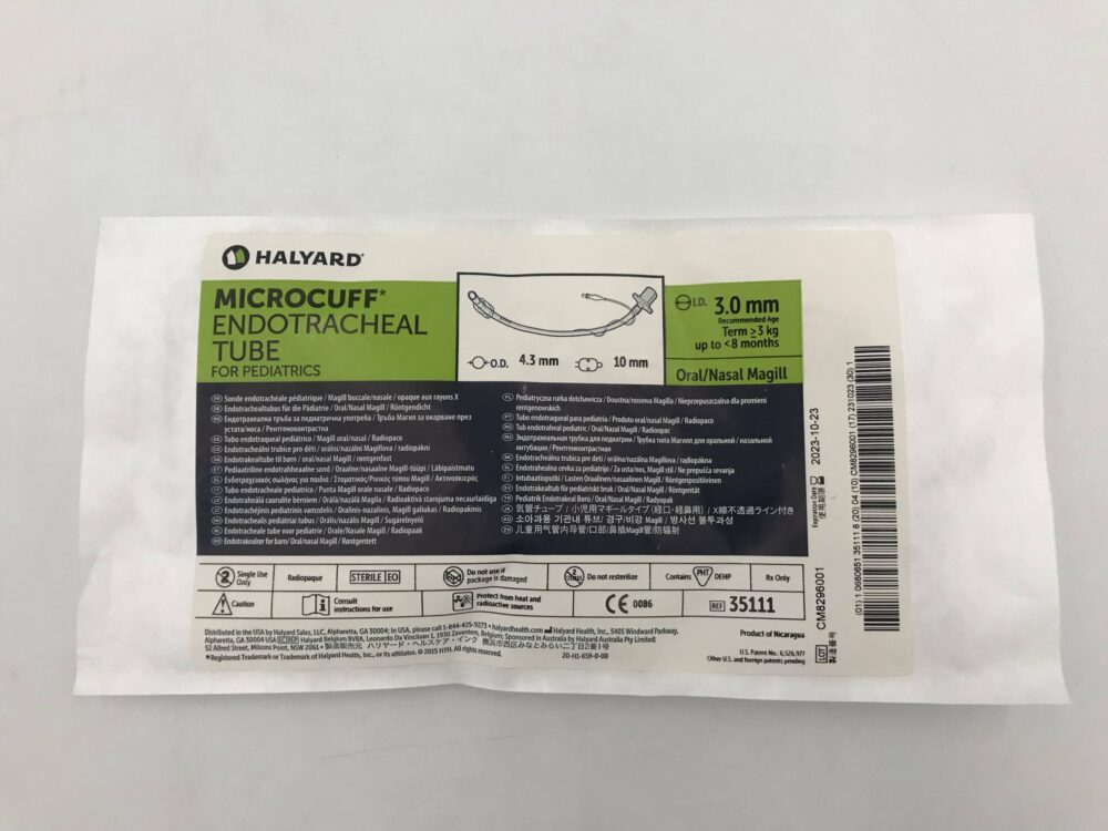 Microcuff Endotracheal Tube for Pediatrics Oral/Nasal Magill – GB TECH USA
