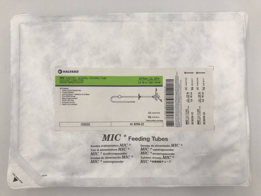 HALYARD 8250-22 Mic* Gastric-Jejunal Feeding Tube GJ-Tube 22Fr W/ENFit Connectors (X) - GB TECH USA