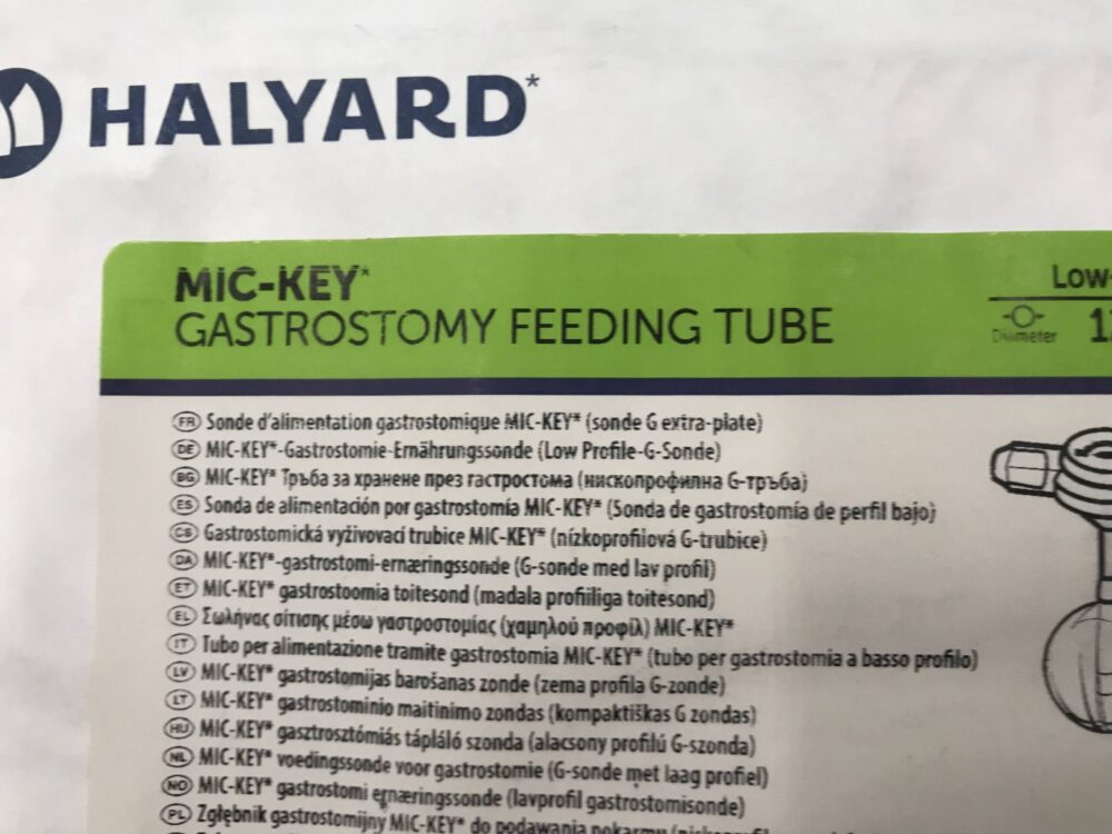 HALYARD 0120-12-1.5 Mic-Key Gastrostomy Feeding Tube Low-Profile G-Tube ...