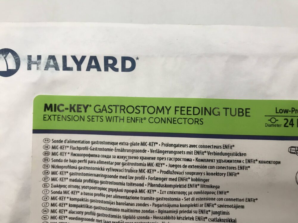 Halyard 8140-24-2.5 Mic-Key* Gastrostomy Feeding Tube Extension Sets ...