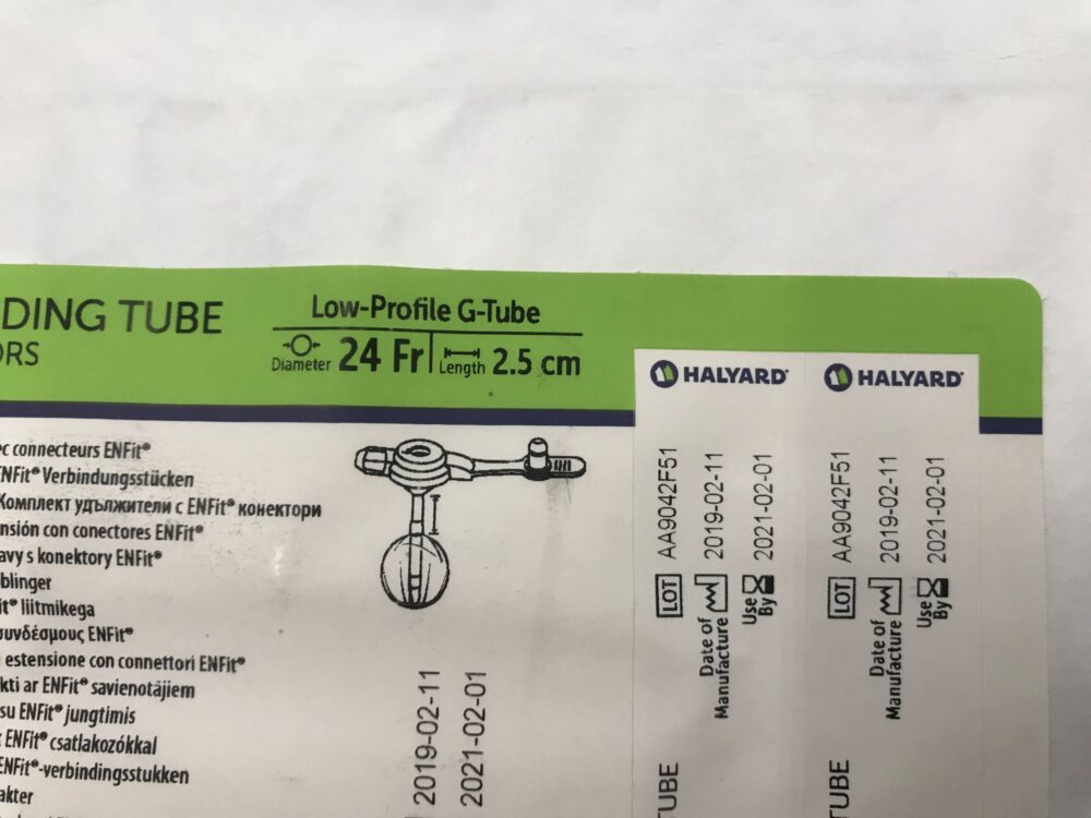 Halyard 8140-24-2.5 Mic-Key* Gastrostomy Feeding Tube Extension Sets ...