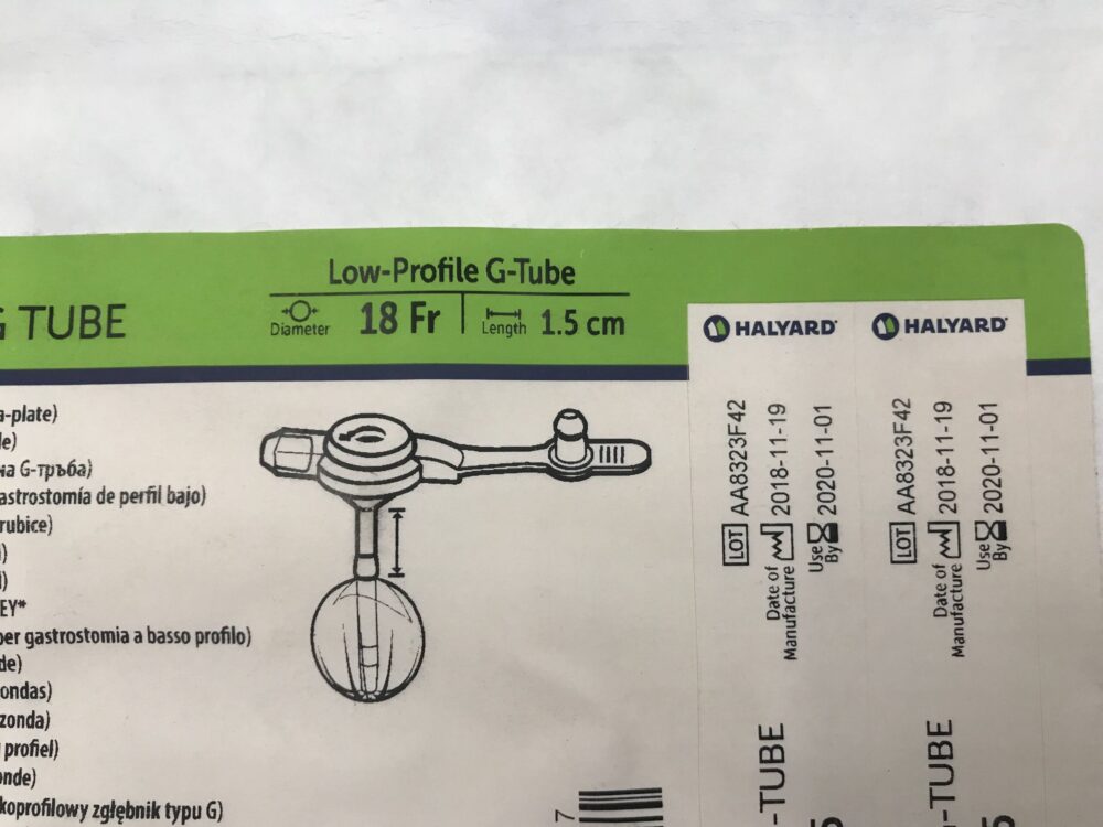 Halyard 0120-18-1.5 Mic-Key* Gastrostomy Feeding Tube Low-Profile G ...