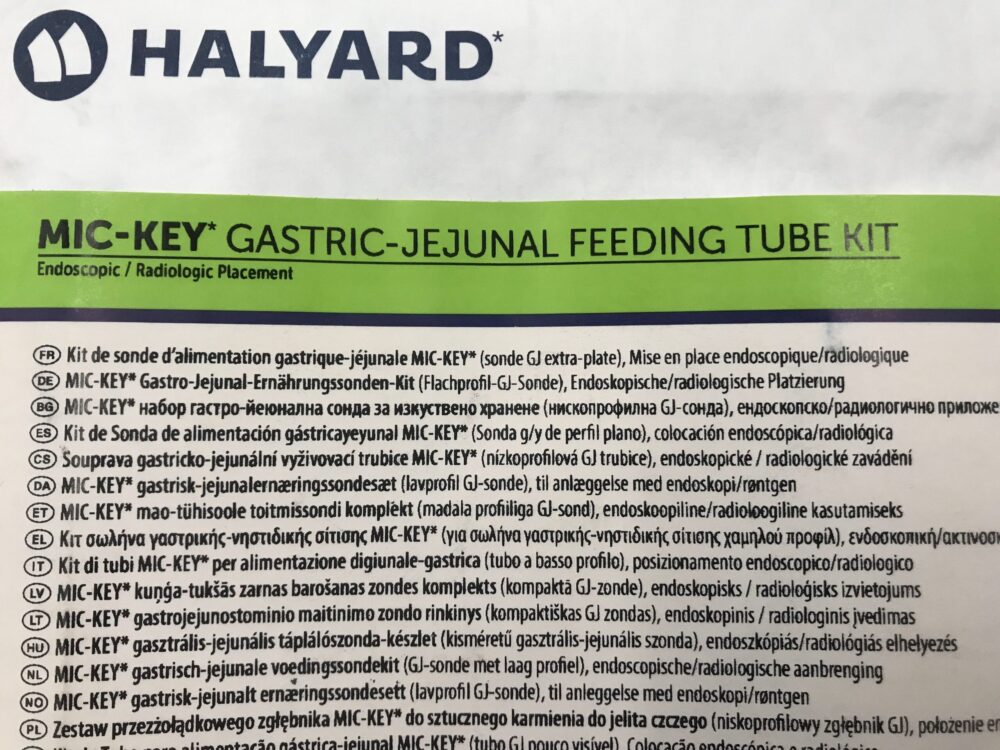 HALYARD 0270-16-2.0-45 Mic-Key* Gastric-Jejunal Feeding Tube Kit Low ...