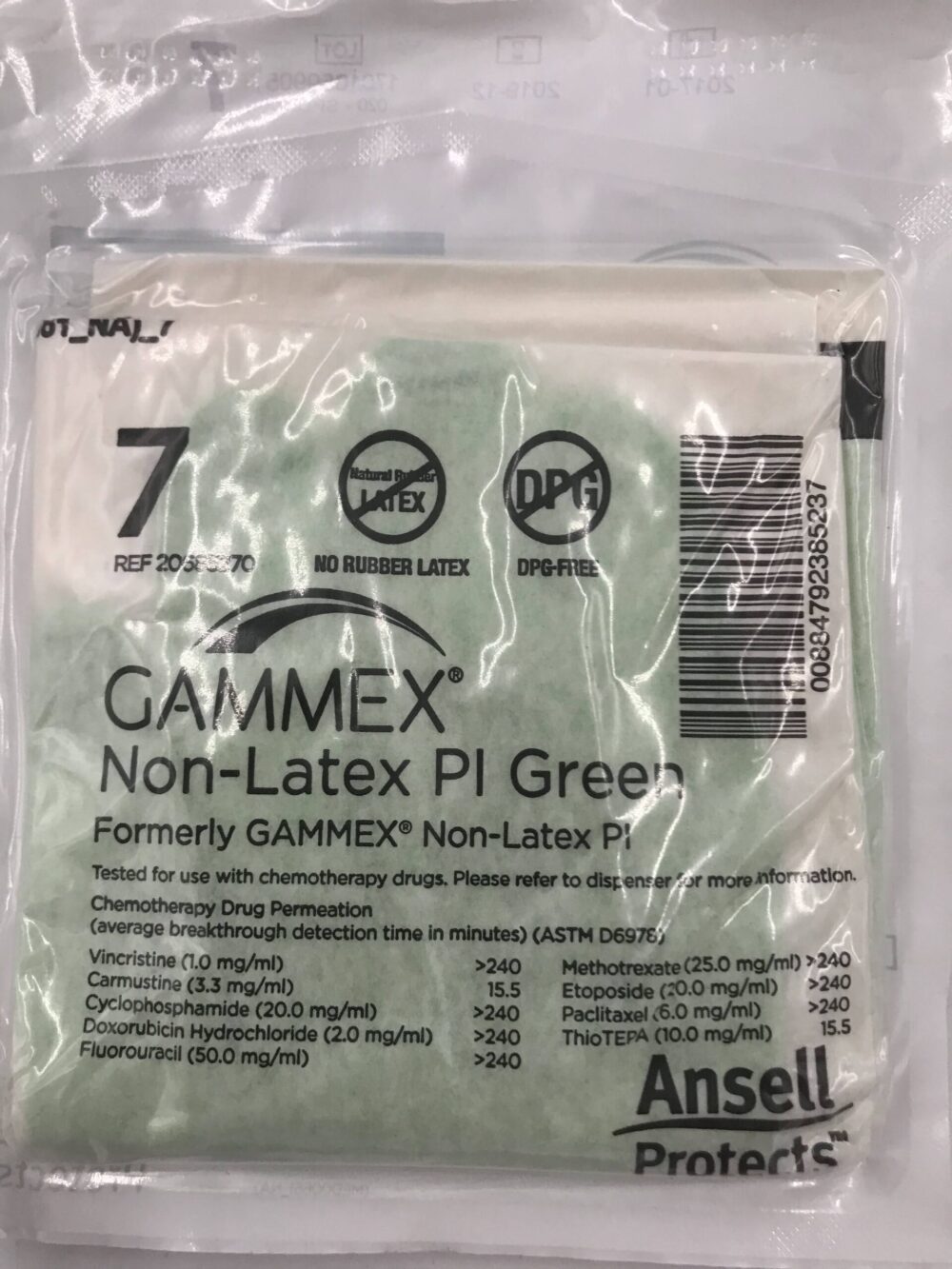 Ansell 20685270 Gammex Non-Latex Pi Green Surgical Gloves (10/Box) (X ...
