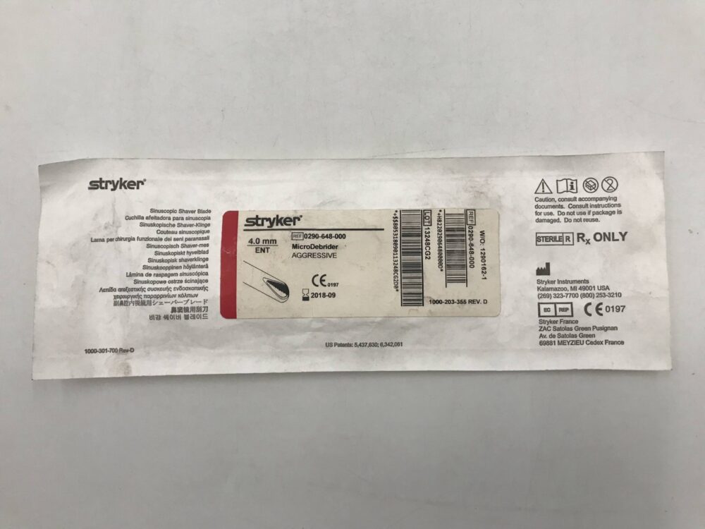 Stryker 0290-648-000 MicroDebrider Aggressive 4.0mm ENT Sinuscopic ...