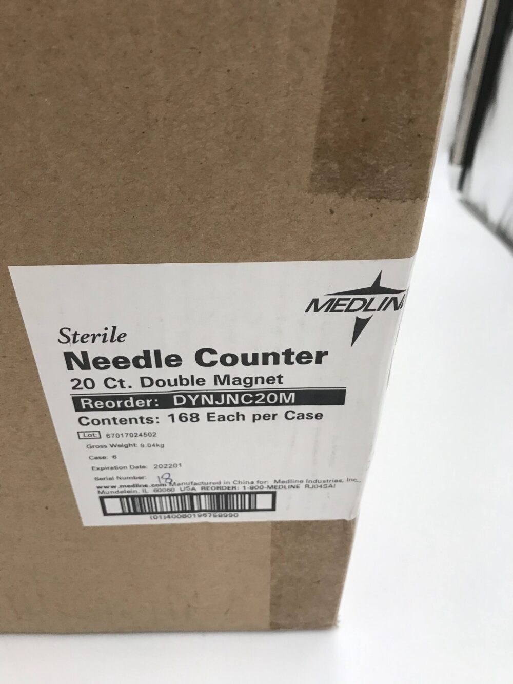 MEDLINE DYNJNC20M Needle Counter 20 Ct. Double Magnet (168 each per ...
