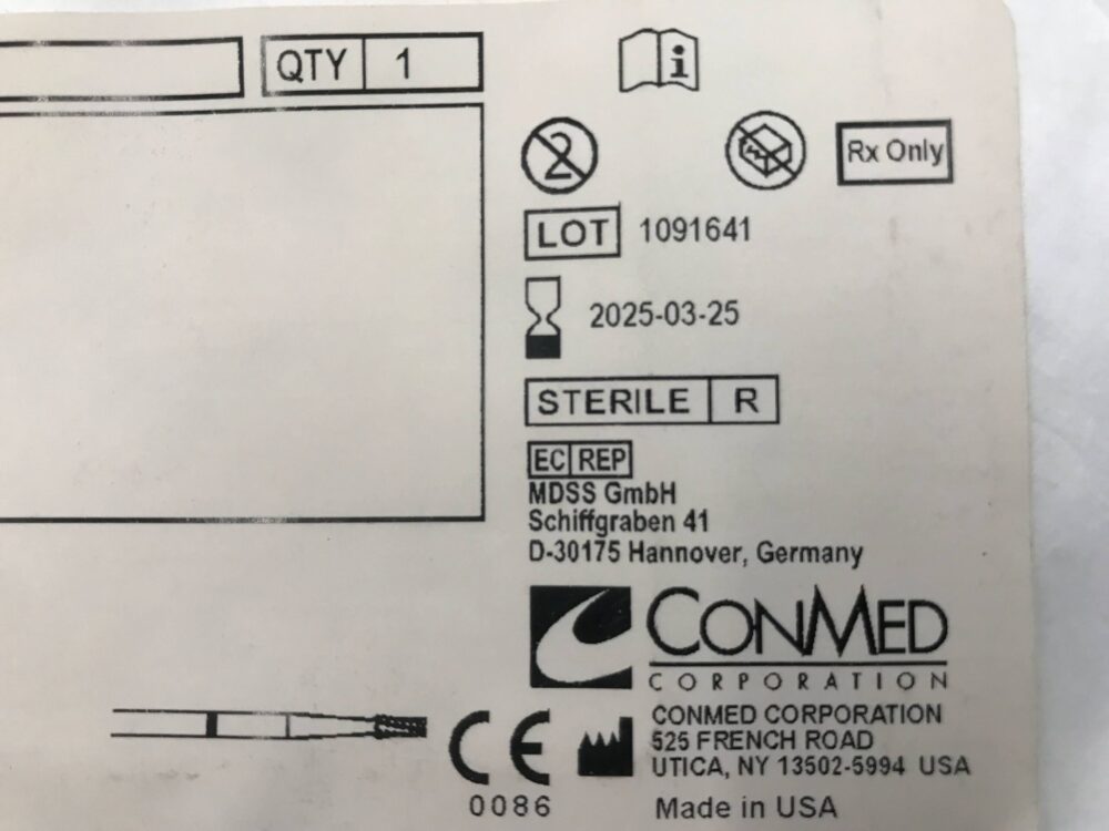Conmed 5091-213 Micro Tapered Fissure Bur Medium 2.1 x 4.9mm – GB TECH USA
