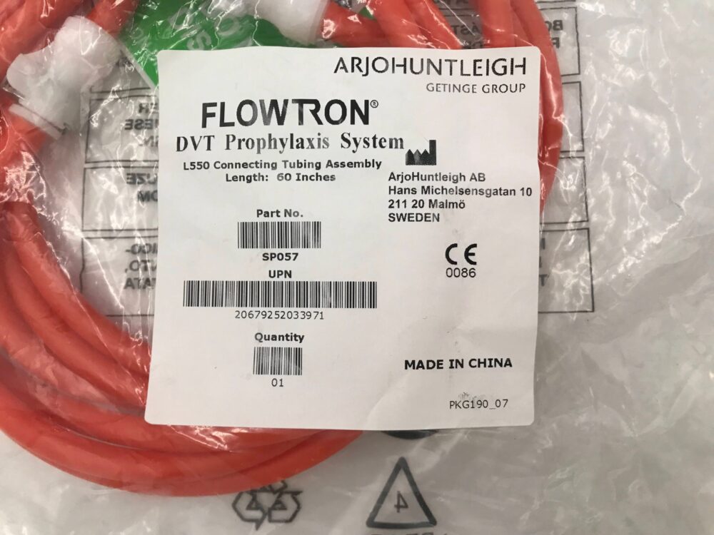 ARJOHUNTLEIGH SP057 FlowTron DVT Prophylaxis System, l55O Connecting ...