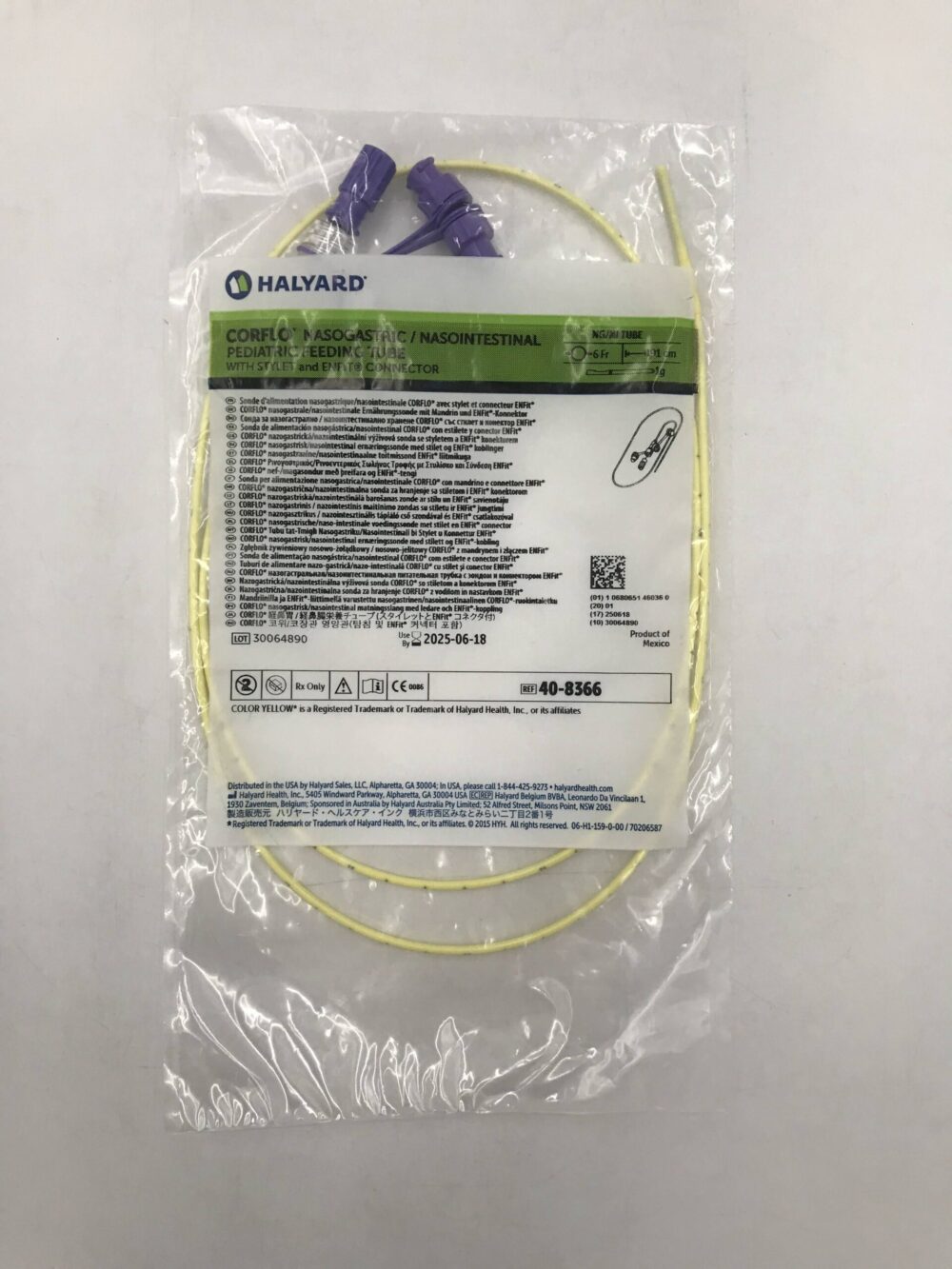 HALYARD 40-8366 Corflo Nasogastric/Nasointestinal Pediatric Feeding ...