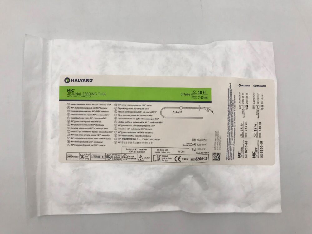HALYARD 8200-18 MIC Jejunal Feeding Tube w/ EnFit Connector 18F (X ...