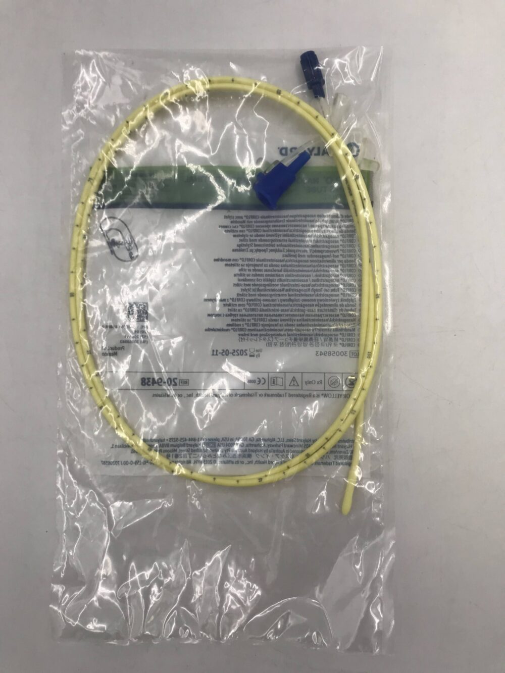 HALYARD 20-9438 CorFlo Nasogastric / Nasointestinal Feeding Tube w ...