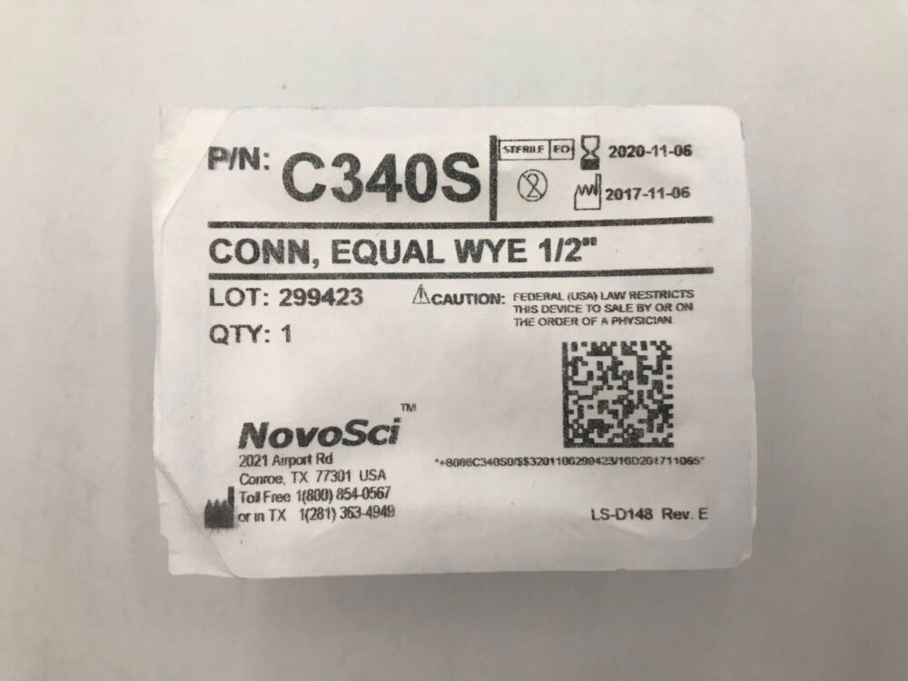 NovoSci C340S Conn, Equal WYE 1/2in (X) - GB TECH USA