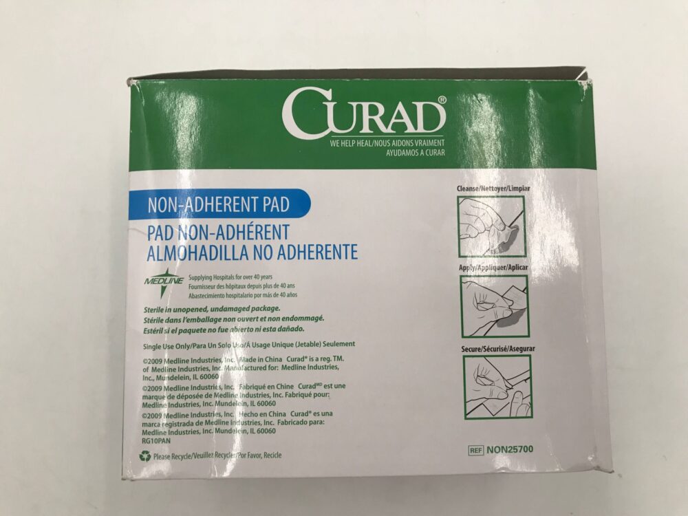 Medline NON25700 Curad Non-Adherent Pad 2 x 3in (100/Box) – GB TECH USA
