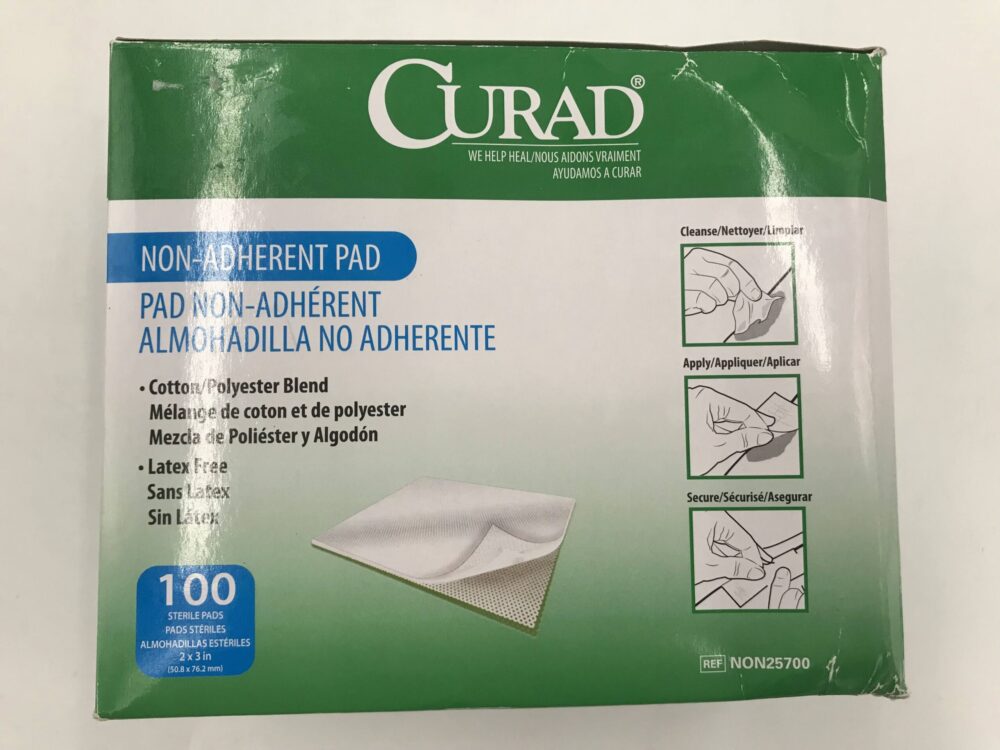 Medline NON25700 Curad Non-Adherent Pad 2 x 3in (100/Box) – GB TECH USA