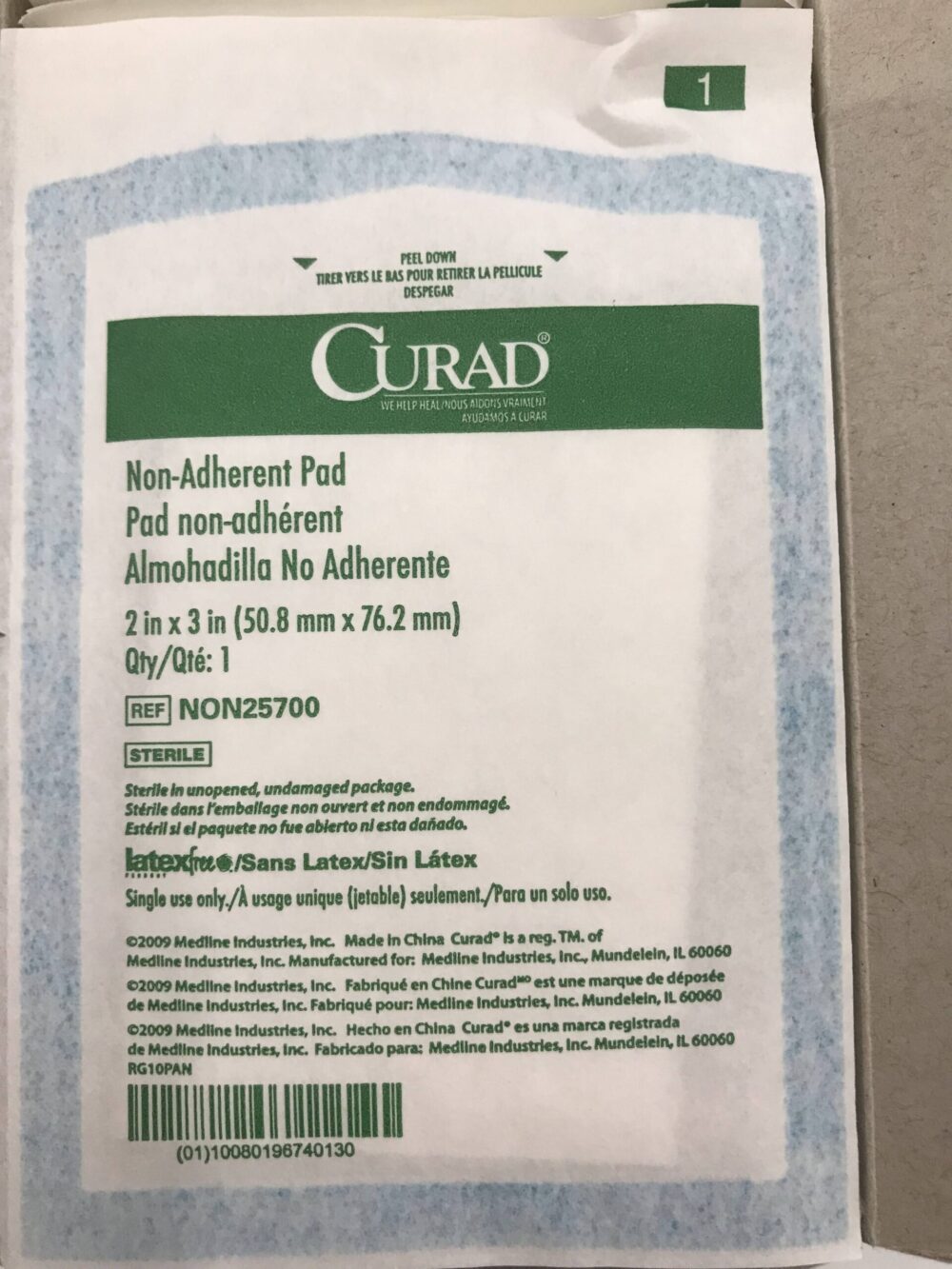 Medline NON25700 Curad Non-Adherent Pad 2 x 3in (100/Box) – GB TECH USA