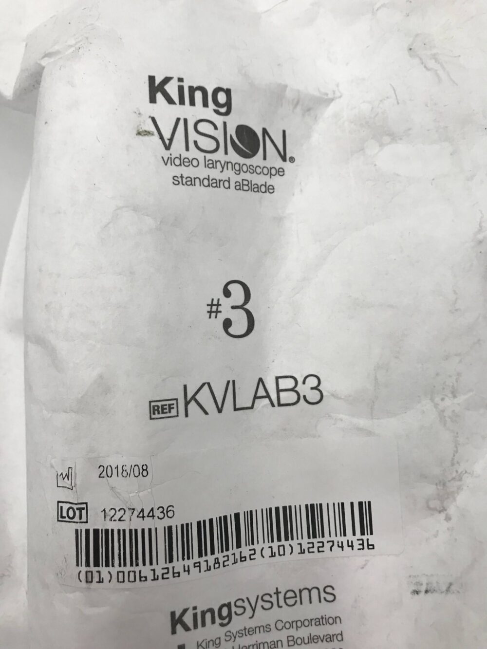 King Systems KVLAB3 King Vision Video Laryngoscope Standard aBlade – GB ...