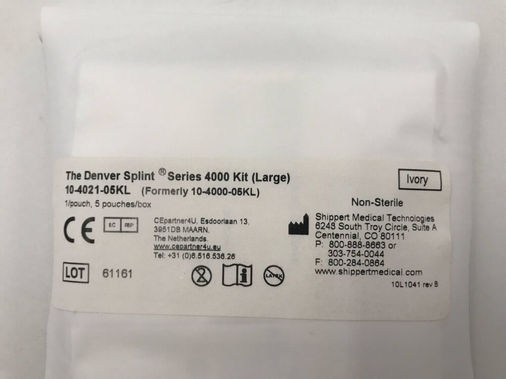 Shippert Medical Technologies 10-4021-05KL The Denver Splint Series ...